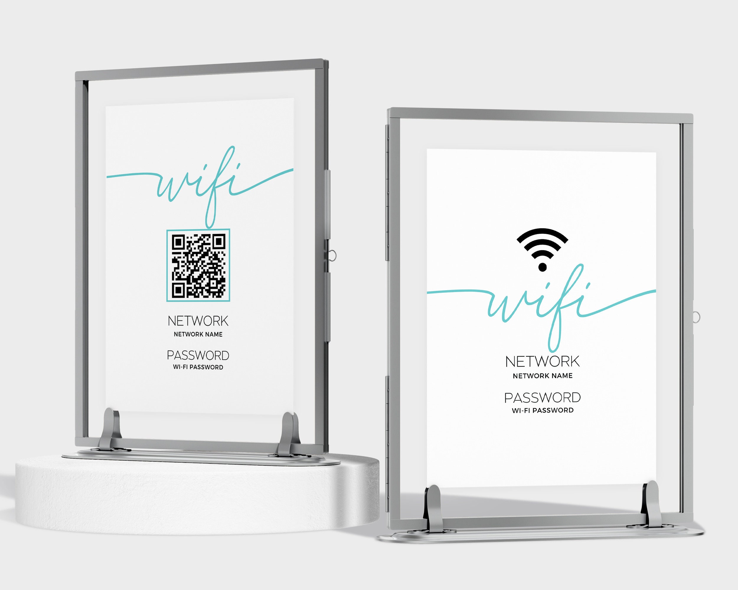 Wifi Sign Template Be Our Guest Wifi Qr Wifi Password - Etsy