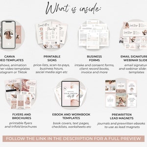 Business Bundle Branding Bundle Marketing Templates Canva Instagram ...