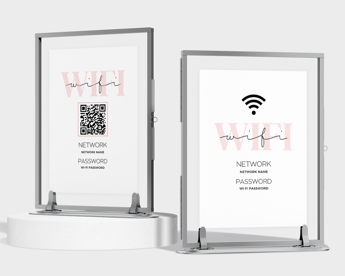 WIFI Password Sign Printable, Wifi Sign, WIFI Password Sign, Editable ...