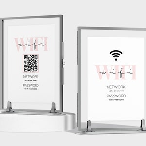 WIFI Password Sign Printable, Wifi Sign, WIFI Password Sign, Editable ...