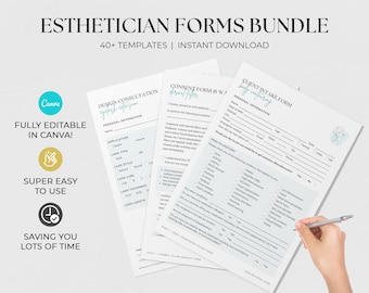 Esthetician Intake Form Client Intake Form Esthetician Template ...