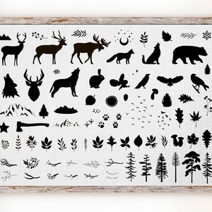 Forest Svg Bundle | Rustic Svg Bundle | Forest Svg | Forest Svg Clipart ...