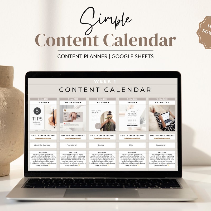 Google Docs Calendar 2026 - Etsy