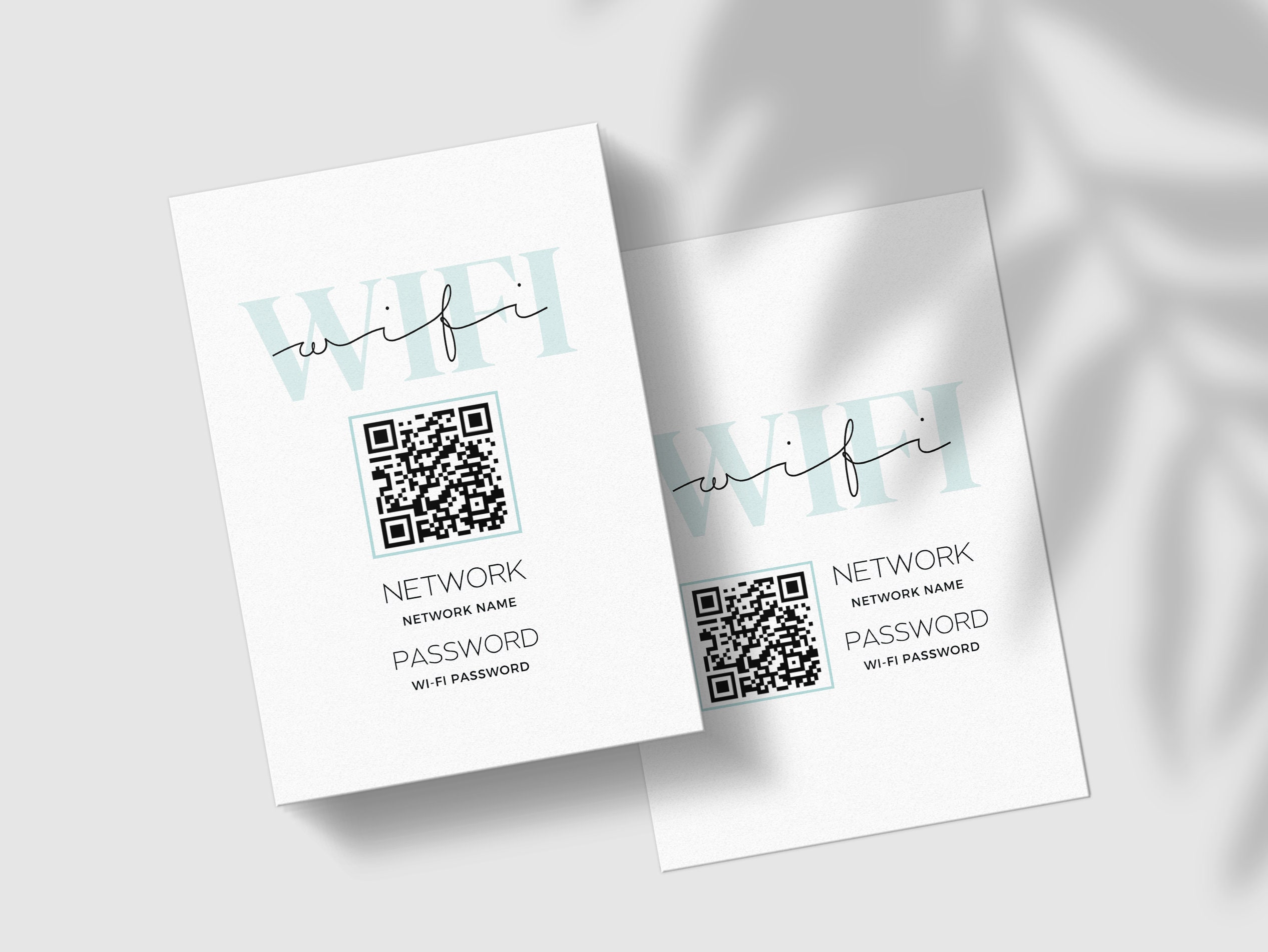 Wifi Password Sign Editable Wifi Sign Template Wifi Password - Etsy