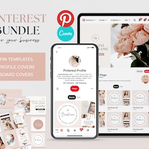Pink Pinterest Templates Canva Pinterest Pin Templates Pinterest Bundle ...