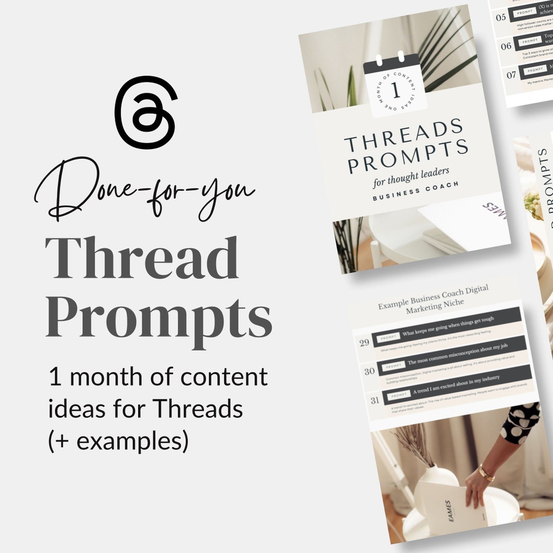 Thread Prompts, Threads Ideas for Business, Social Media Content Ideas ...