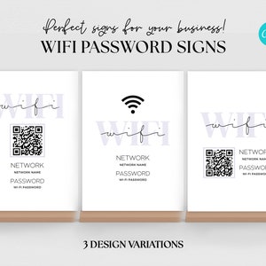 Wifi Password Sign, Printable Wifi Code, Guest Room Printable, Wifi ...
