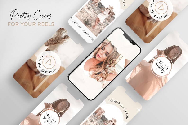 Neutral Instagram Post Templates Boho Instagram Templates Social Media ...
