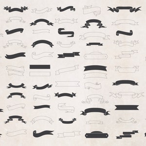 Ribbon Banner Clip Art, Commercial Use Vector Clipart, Banners Ribbons ...