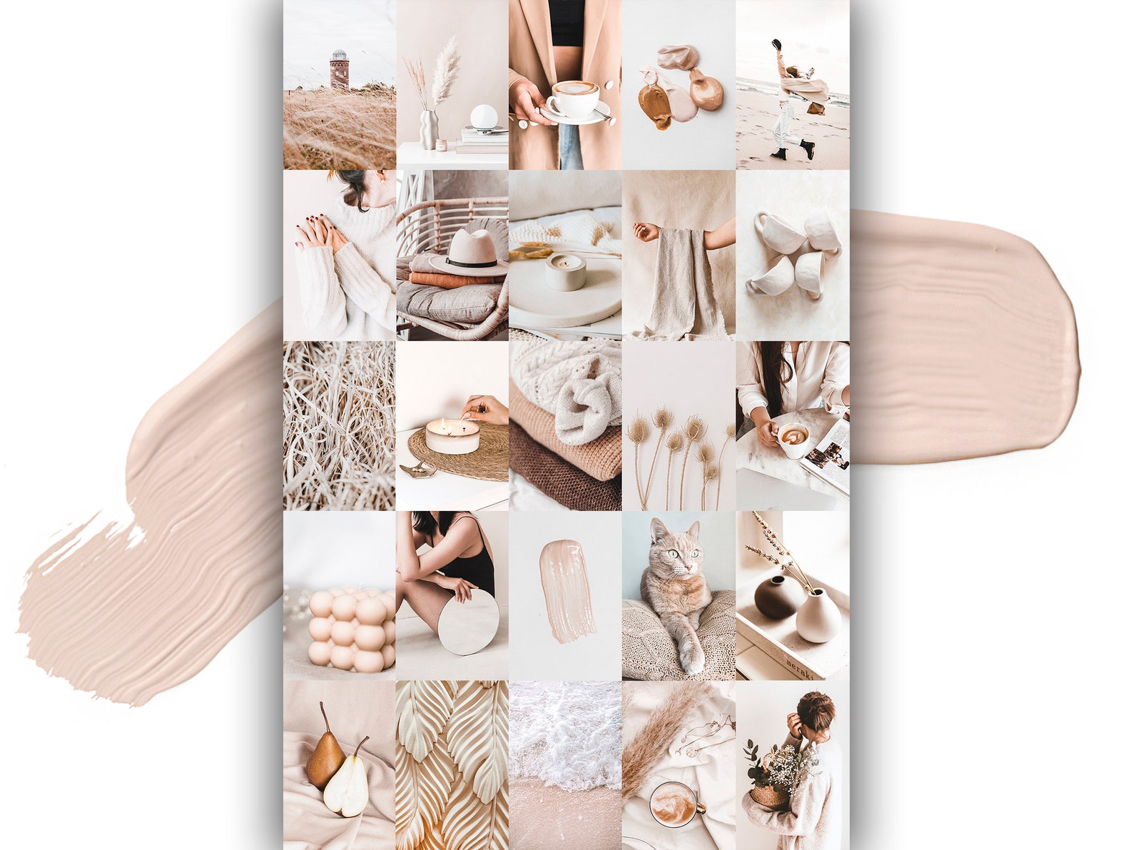 Neutral Photo Collage / Wall Collage Kit in Neutral / Photo - Etsy Canada