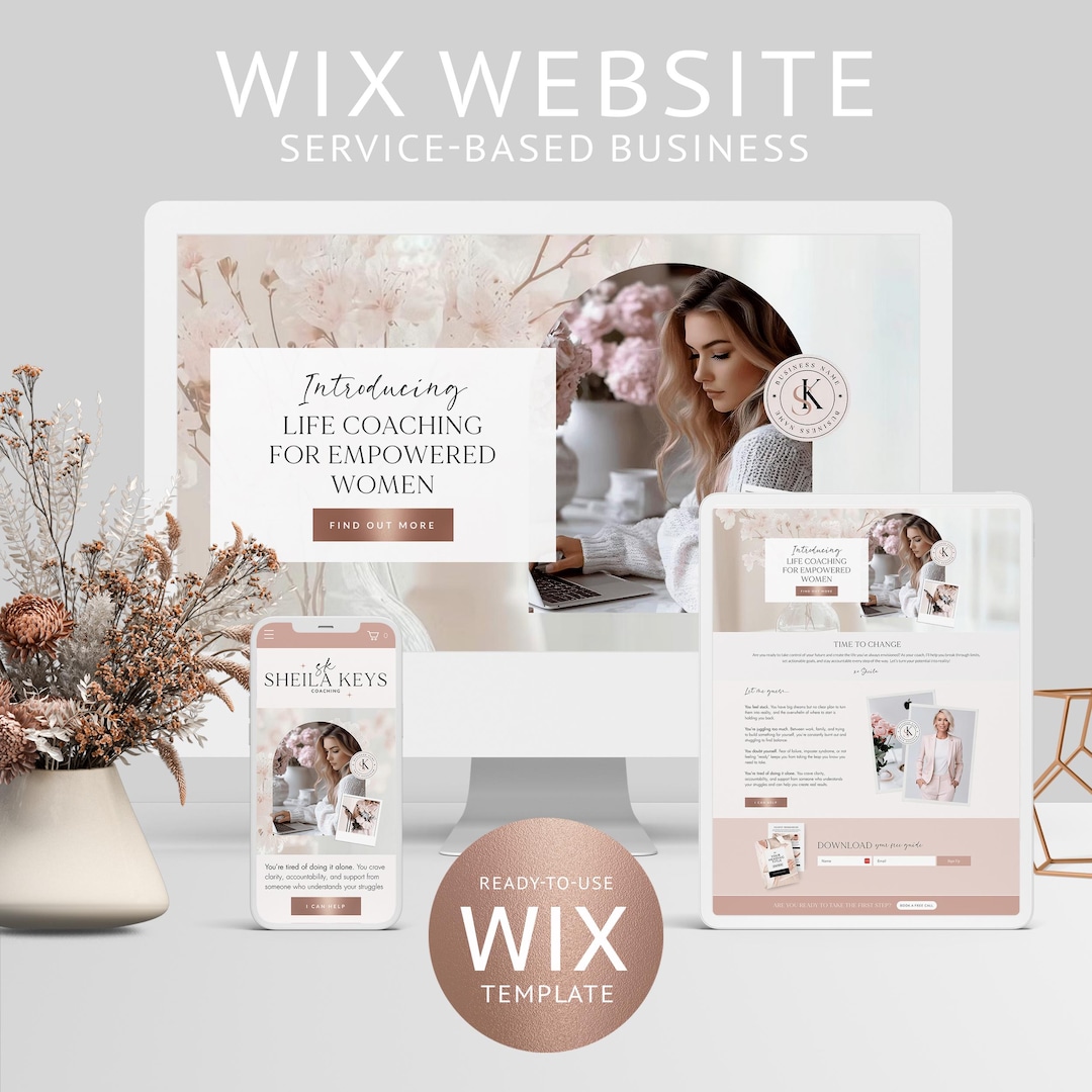 Wix Website Template for Services Coaching Website Life Coach Business ...