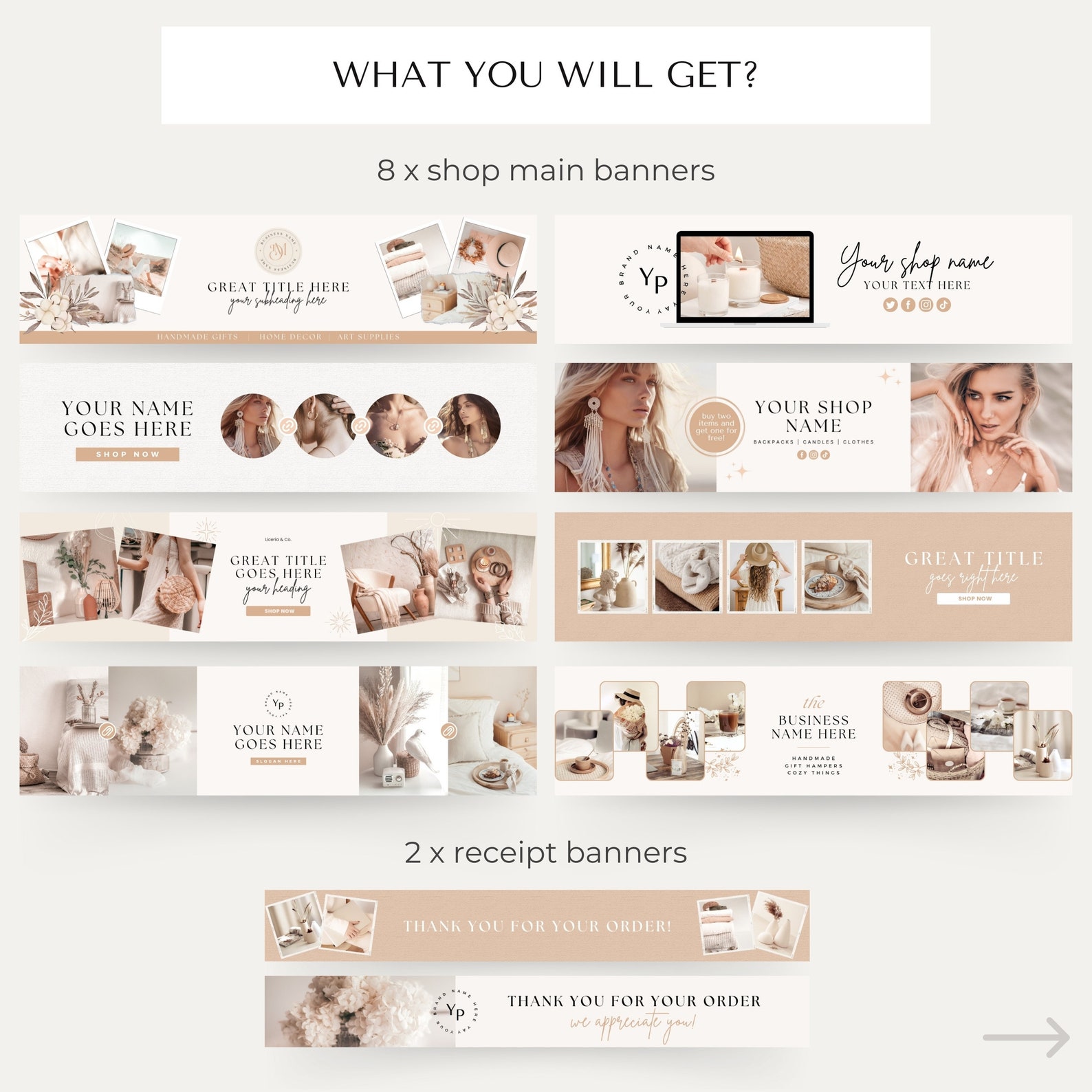Etsy Shop Kit Etsy Banners Templates Etsy Shop Branding Kit Etsy Shop ...