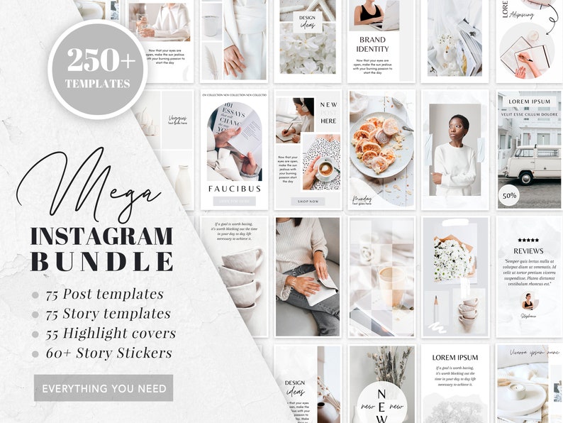 Instagram Template Bundle for Canva Instagram Bundle - Etsy
