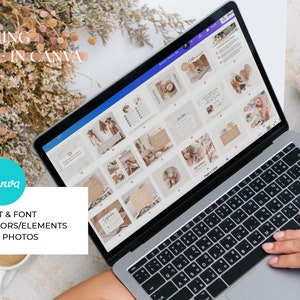 Neutral Instagram Post Templates Boho Instagram Templates Social Media ...
