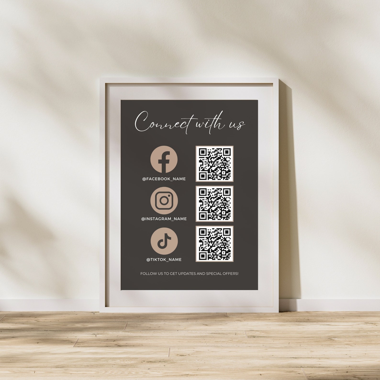 Flyer Template Design Editable Sign Template Bundle Printable Scan to ...