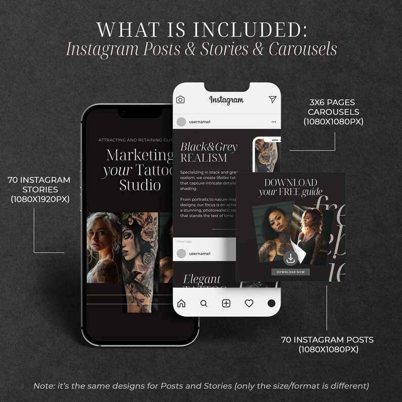 Tattoo Artist Instagram Template Tattoo Master Social Media Template ...