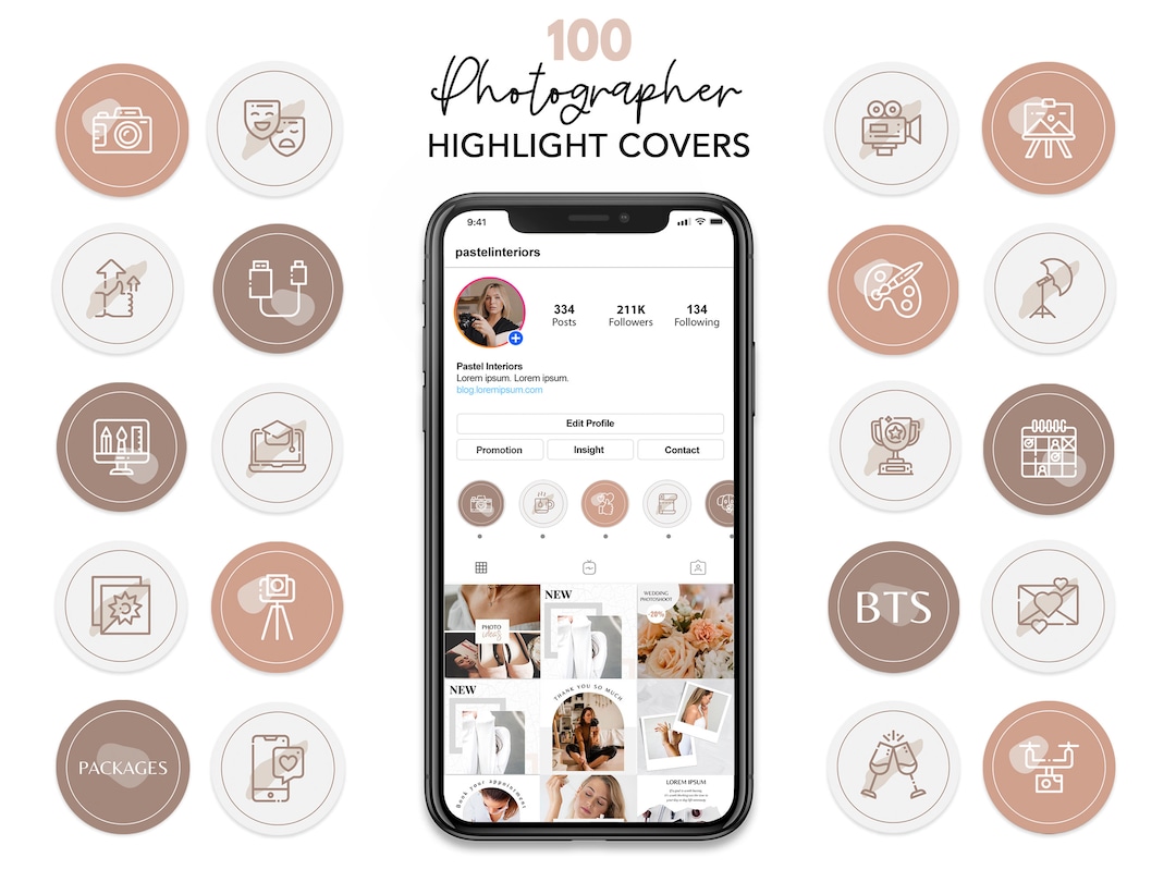 100 Photography Highlight Covers, Photography Highlight Icons, Canva ...