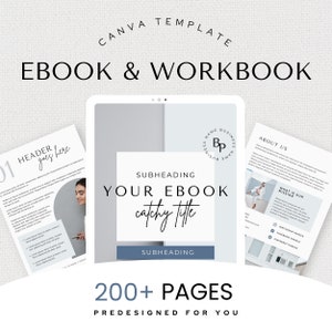 Ebook Template Canva Editable Coaching Workbook Template Canva Ebook ...