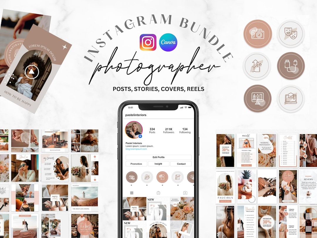 Instagram Photographer Template, Wedding Photography Instagram Stories ...