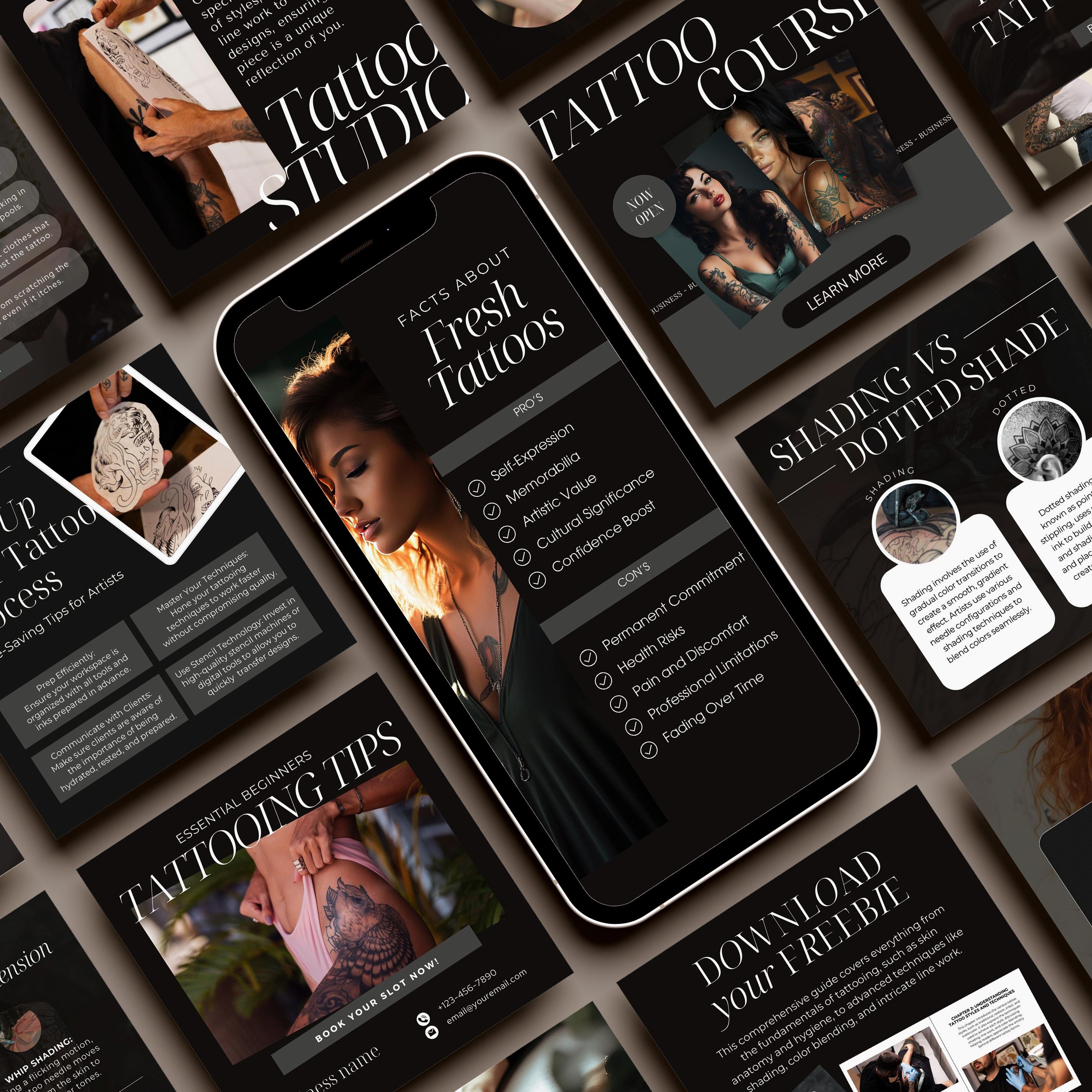 Tattoo Artist Instagram Template Tattoo Master Social Media Template ...