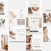 200 Neutral Instagram Templates, Instagram Post Templates Coach ...