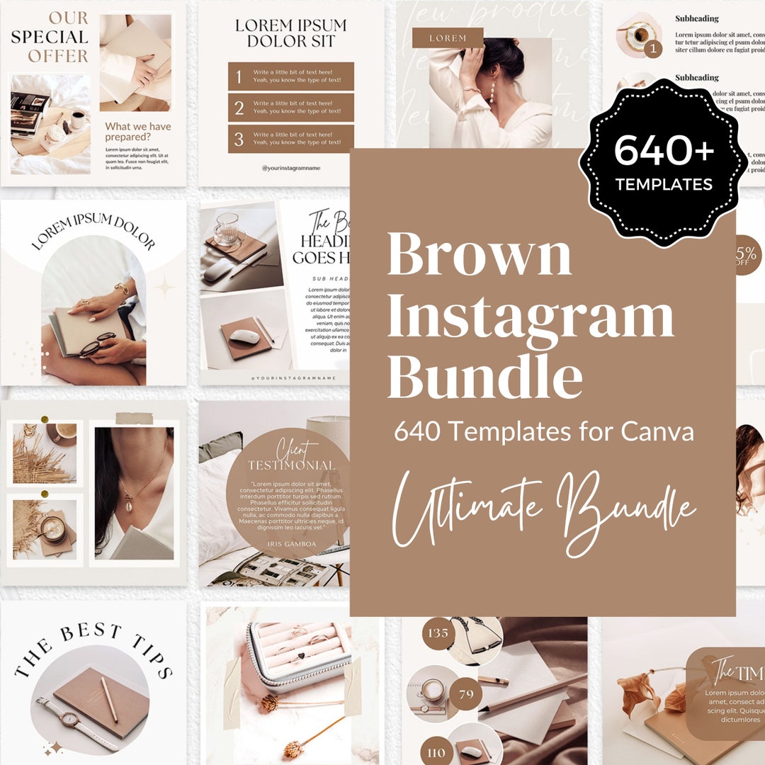 Instagram Bundle, Instagram Post Templates Canva, Instagram Templates ...