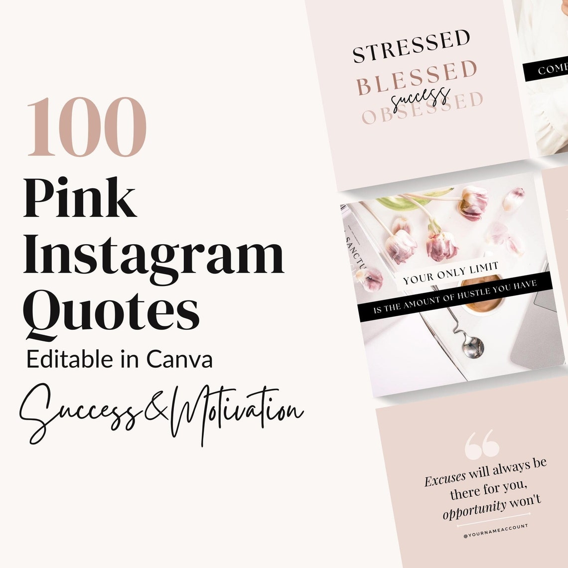 100 Instagram Motivational Quote Template Canva Instagram Inspirational ...
