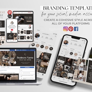 1000 Branding Package Templates DIY Branding Kit Social Media Branding ...