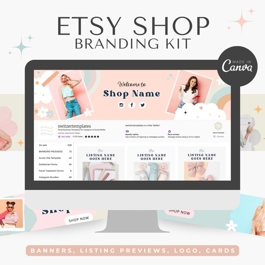 Etsy Shop Kit Etsy Shop Banner Templates Etsy Shop Branding Kit Etsy ...