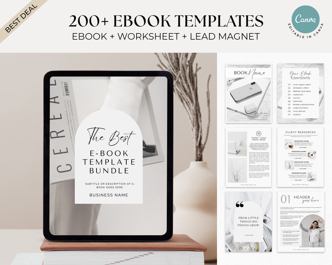 Canva Ebook Template Course Workbook Template How to Create E-book Lead ...