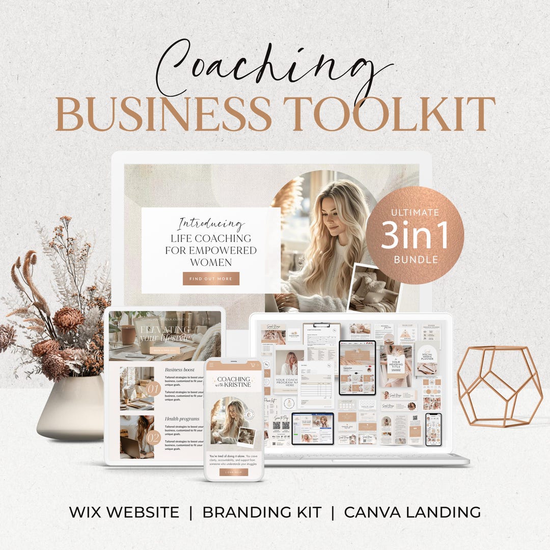 Coaching Business Startup Toolkit Coaching Templates for Canva Service ...