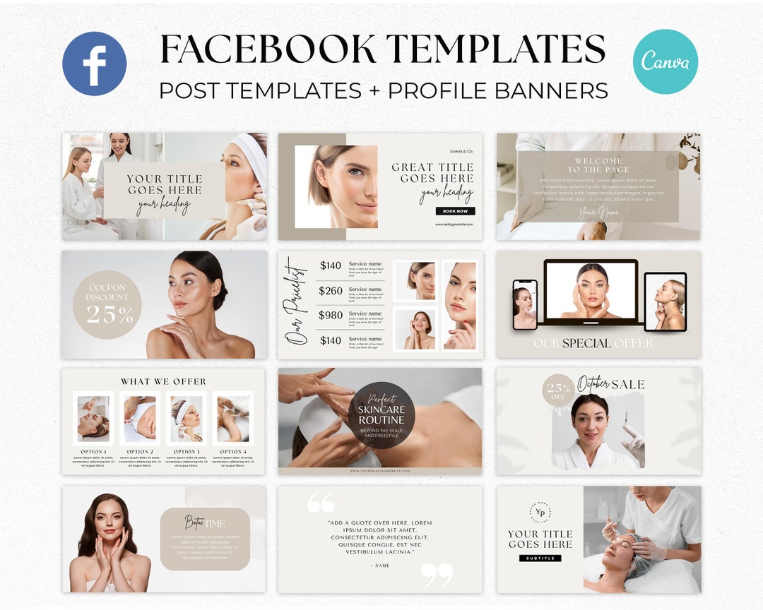 Facebook Templates, Social Media Templates Small Business, Nurse ...