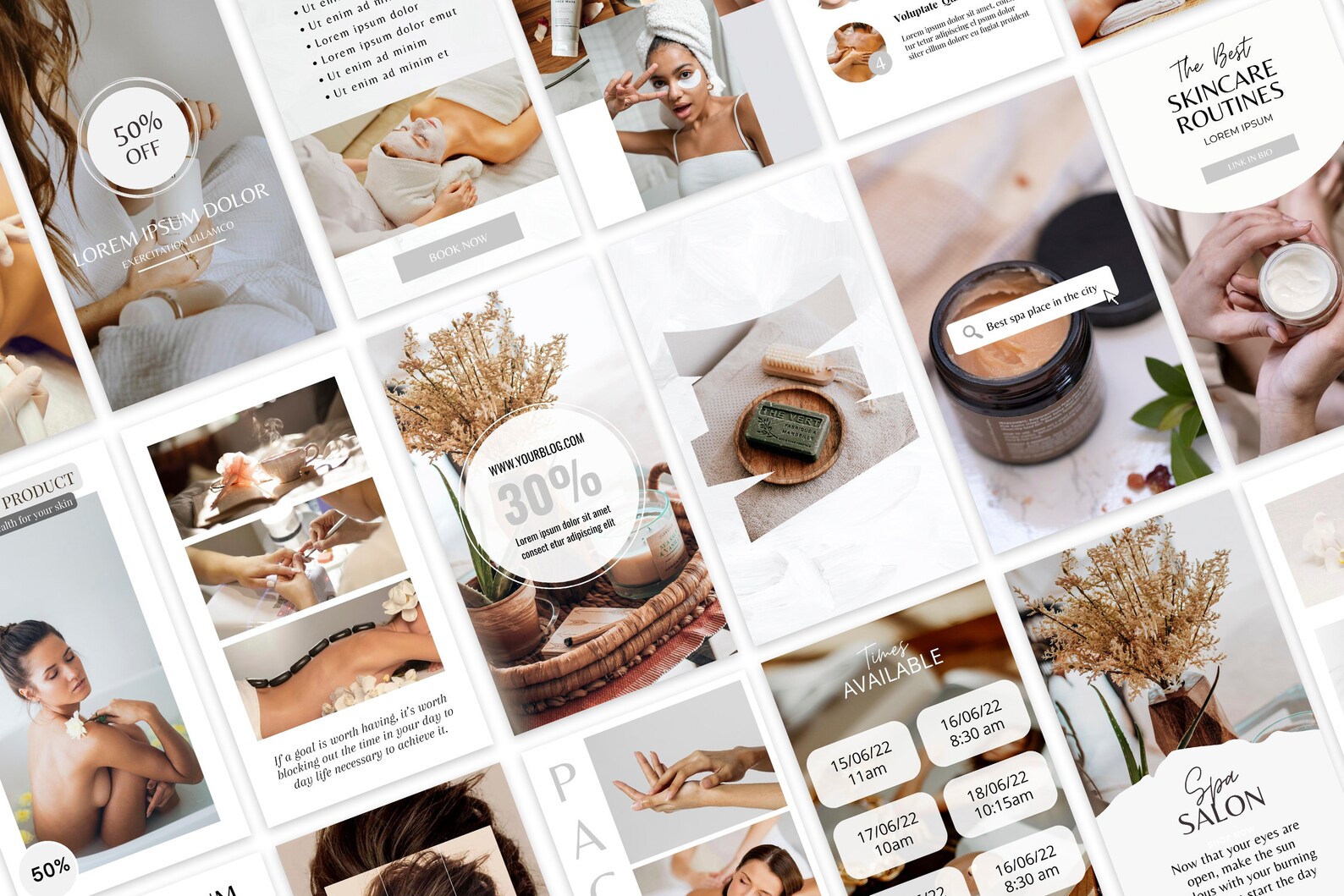 Spa Instagram Story Template, Spa Instagram Templates, Stories ...
