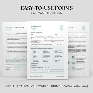 Esthetician Consent Forms Facial Consent Forms Client Intake Forms Business Forms Esthetician ...