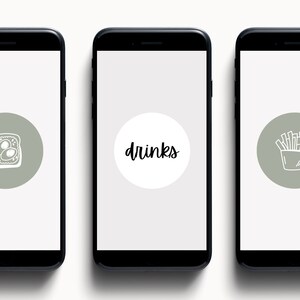 Food Highlights, Instagram Highlight Covers Food, Food Icons, Canva ...