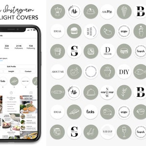 Food Highlights, Instagram Highlight Covers Food, Food Icons, Canva ...