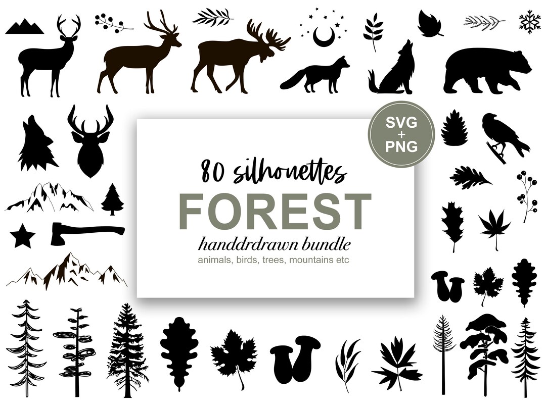 Forest Svg Bundle | Rustic Svg Bundle | Forest Svg | Forest Svg Clipart ...