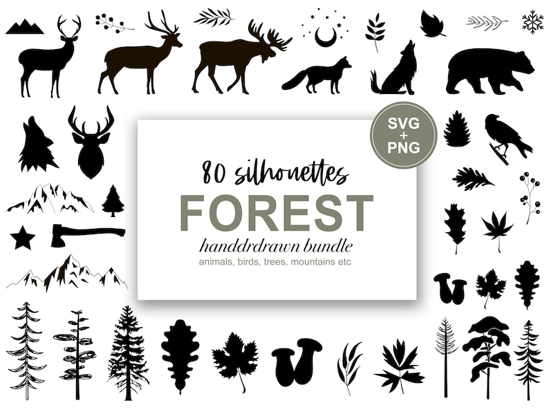 Forest Svg Bundle Rustic Svg Bundle Forest Svg Forest - Etsy