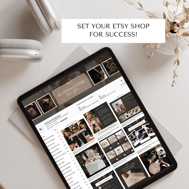 Etsy Store Template Etsy Shop Kit Etsy Shop Banner Etsy Shop Branding ...