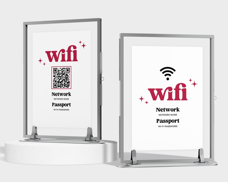 WIFI Password Sign Template Printable Guest Wi-fi Signs Wifi - Etsy