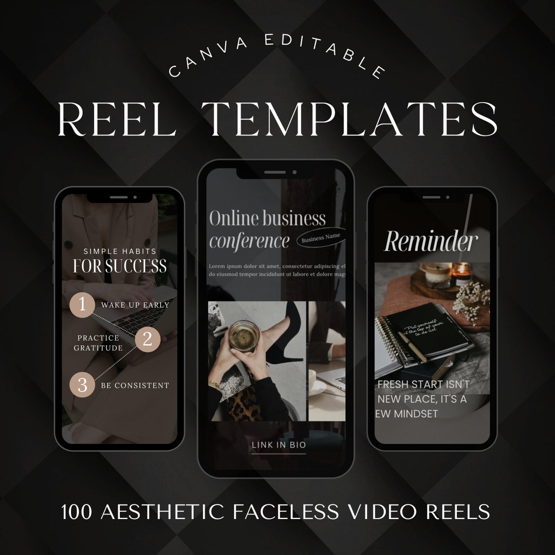 100 Faceless Instagram Video Reels Coaching Video Reel Social Media ...