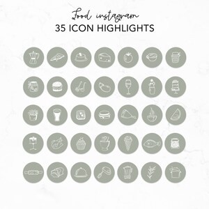 Food Instagram Post Bundle, Food Blogger Post Templates for Canva ...