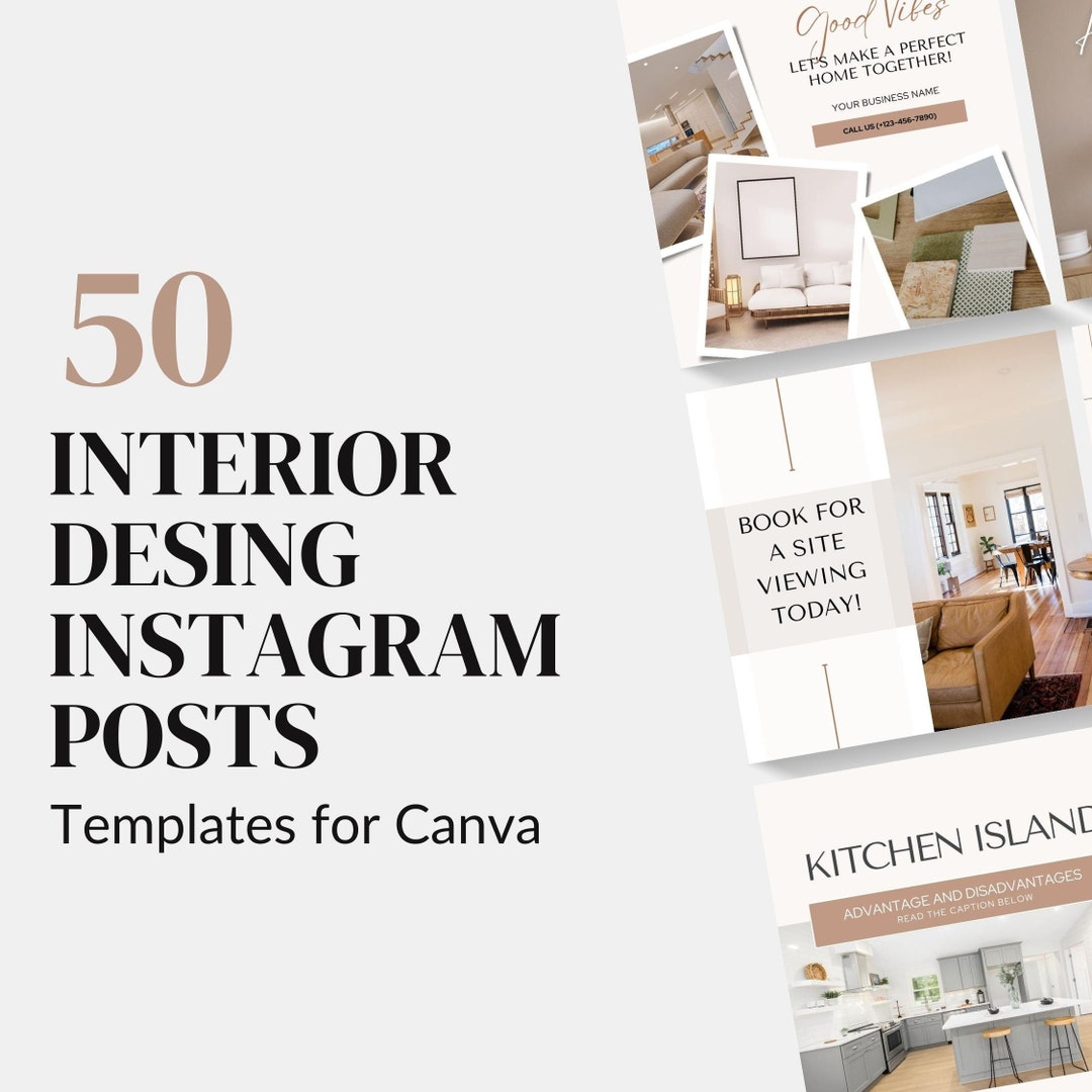 Interior Design Instagram Post Template Interior Design IG Post ...