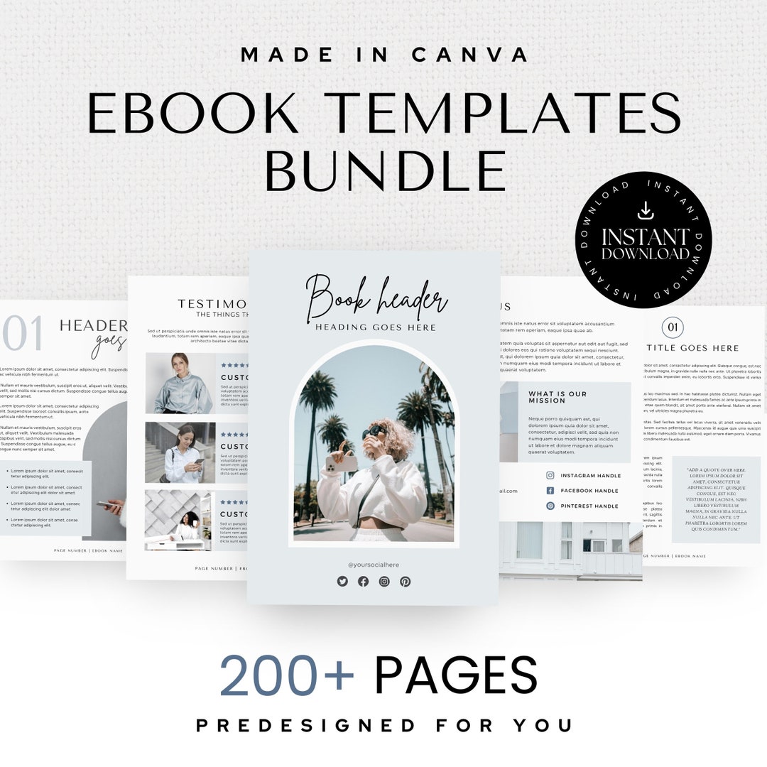 Canva Ebook Template Course Workbook Template How to Create E-book Lead Magnets Workbooks ...