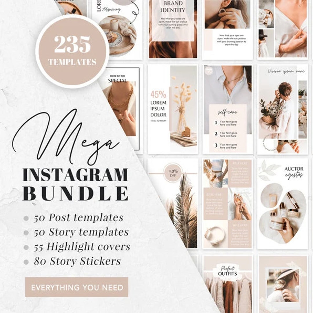Canva Instagram Templates Instagram Template Bundle Canva Templates
