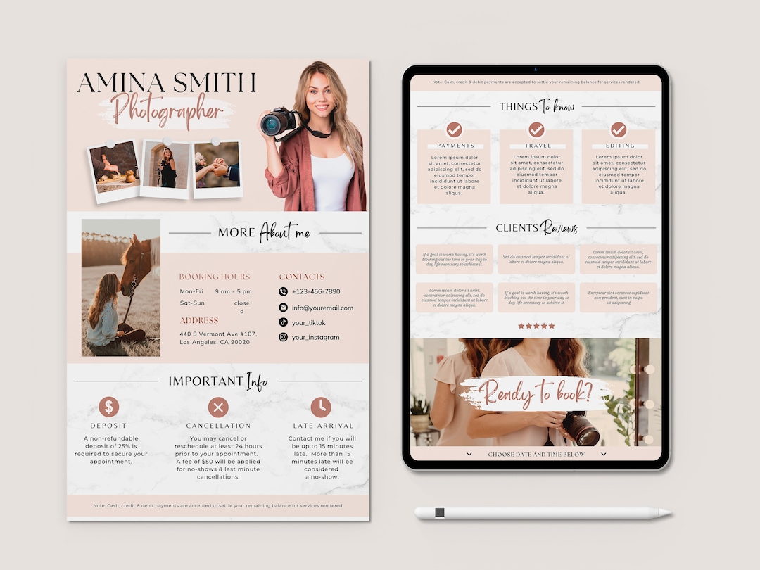 Acuity Template Photographer, Acuity Scheduling Template, Custom Acuity ...