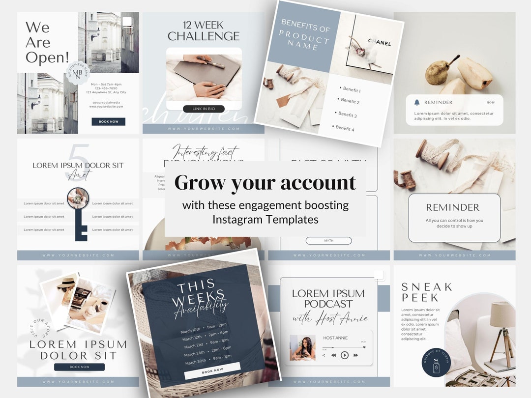 Editable Instagram Post Templates, Social Media Marketing Templates ...