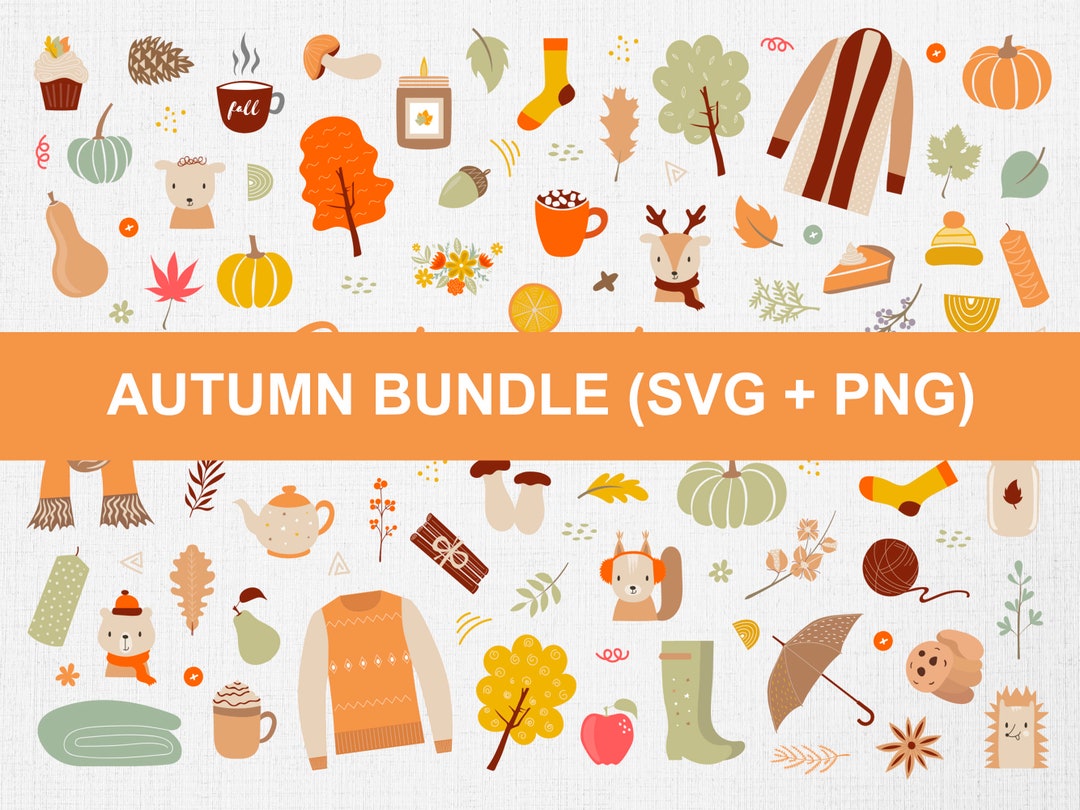 Autumn Svg Bundle, Fall Svg Bundle, Hello Fall Svg, Autumn Svg Leaves ...