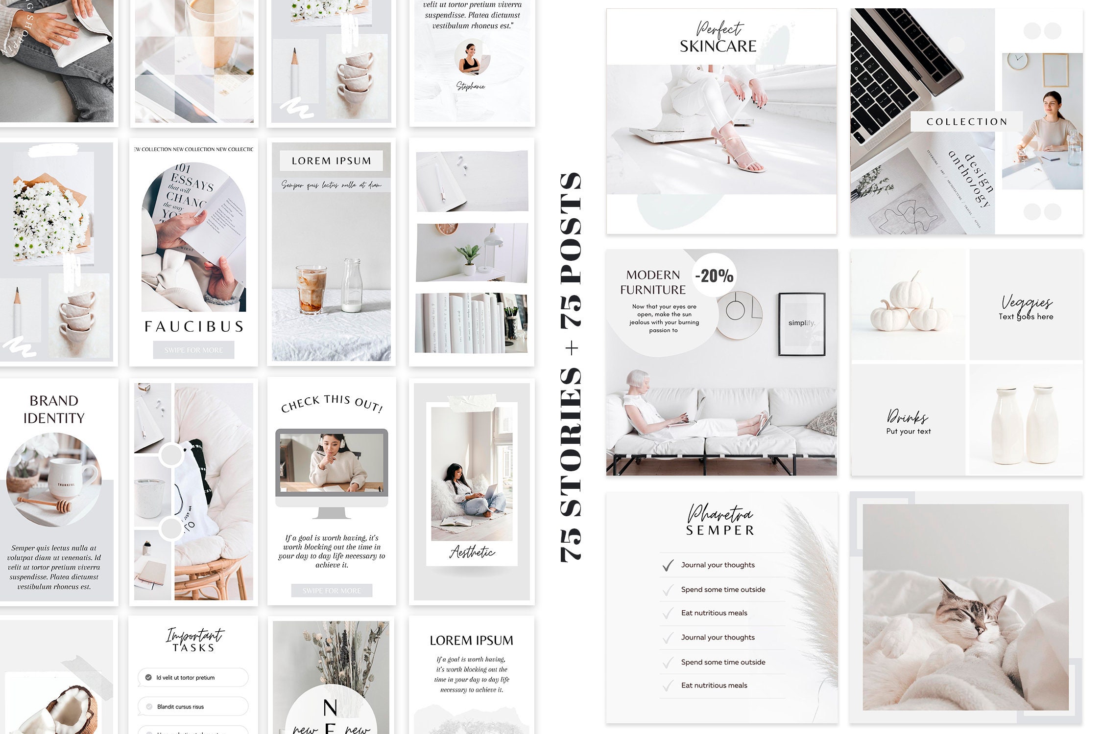 Instagram Template Bundle for Canva | Instagram Bundle Template Canva ...