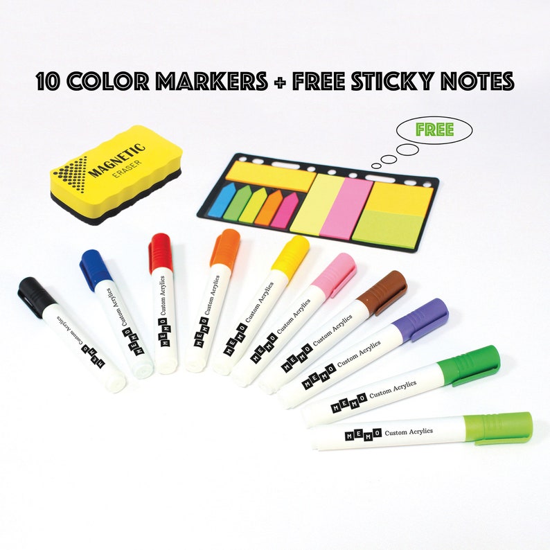 Blank Acrylic Dry Erase Board Clear Plaque Personalized | Etsy